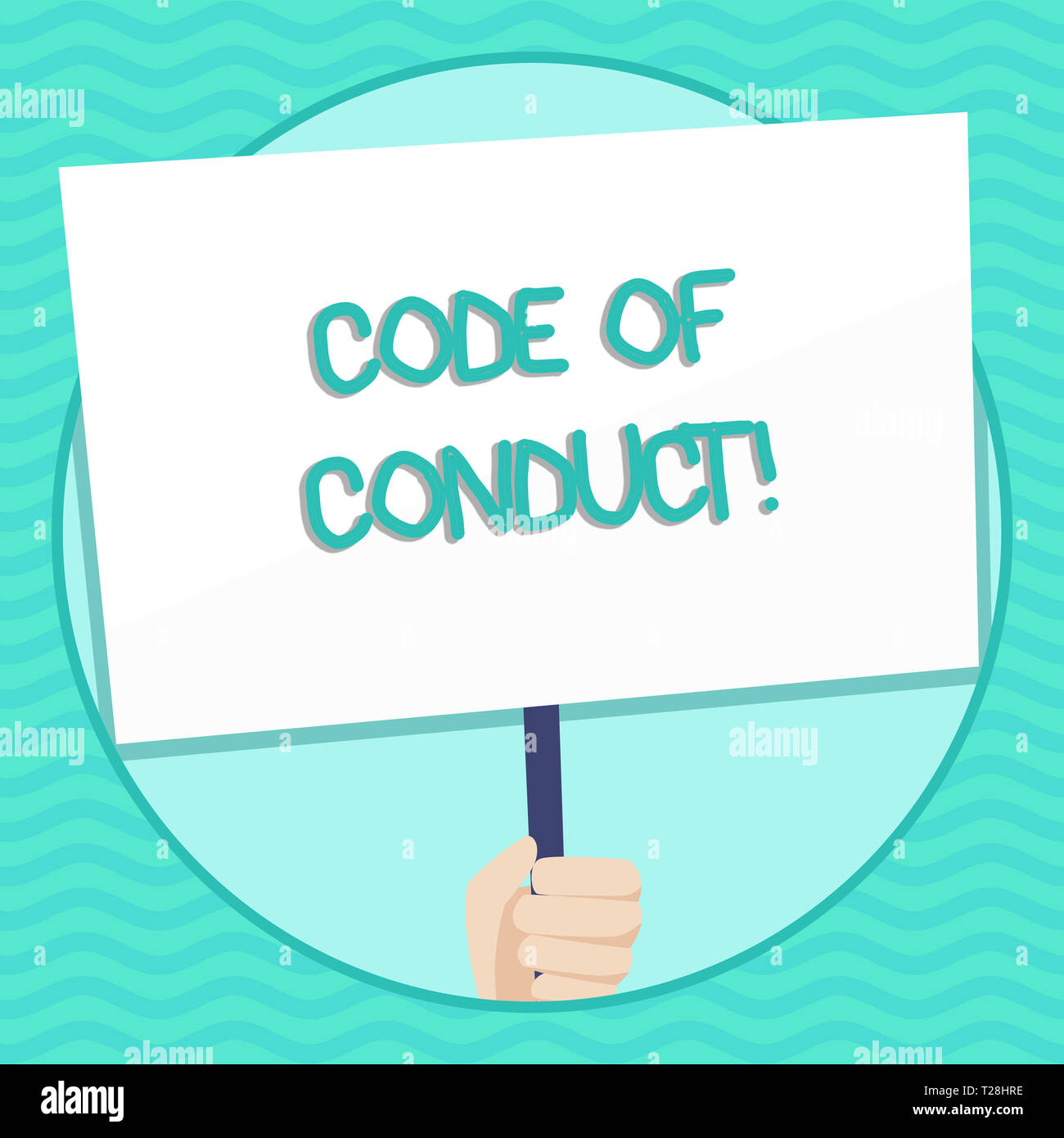 Word writing text Code Of Conduct. Business photo showcasing Follow ...