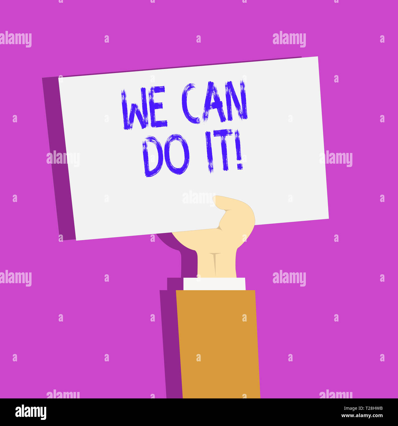 Conceptual hand writing showing We Can Do It. Concept meaning see ...