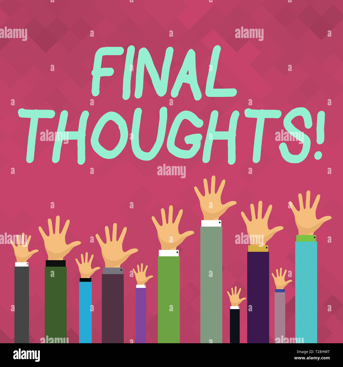 Word writing text Final Thoughts. Business photo showcasing should be ...