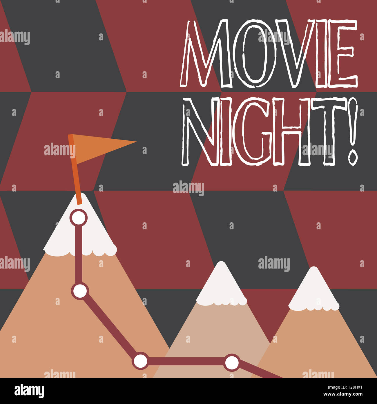 Word writing text Movie Night. Business photo showcasing tells story ...