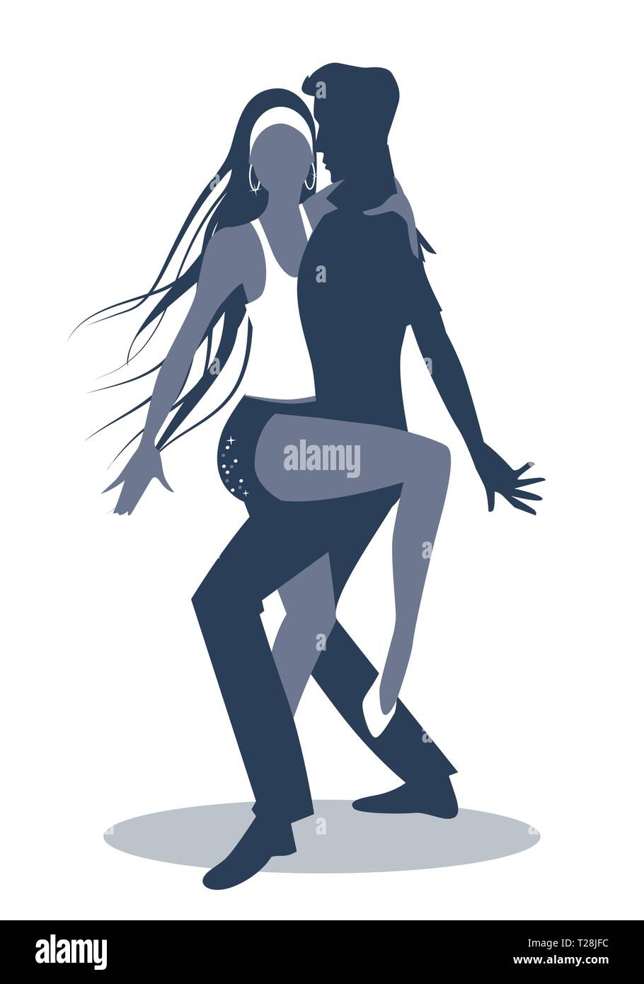 Merengue dancers Stock Vector Images - Alamy