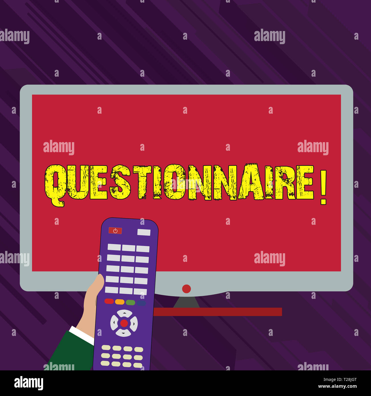 Conceptual hand writing showing Questionnaire. Concept meaning ...