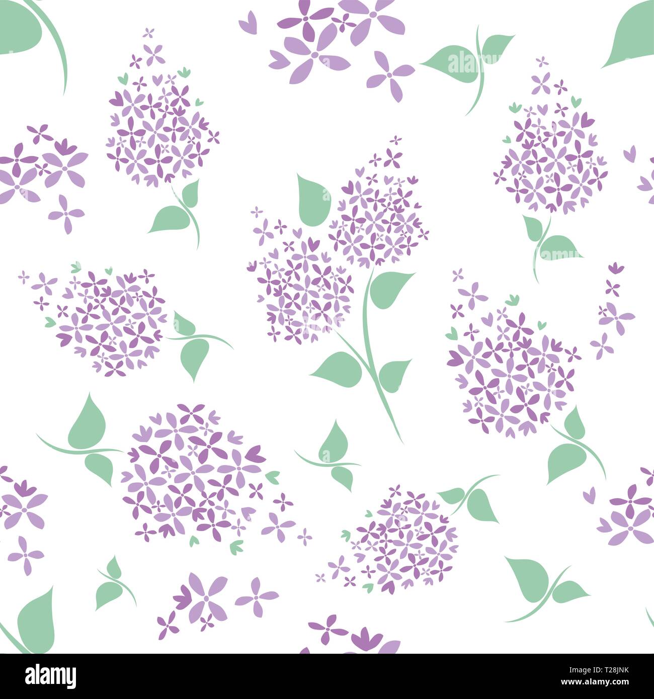 Pink lilac flowers template Stock Vector Images - Alamy