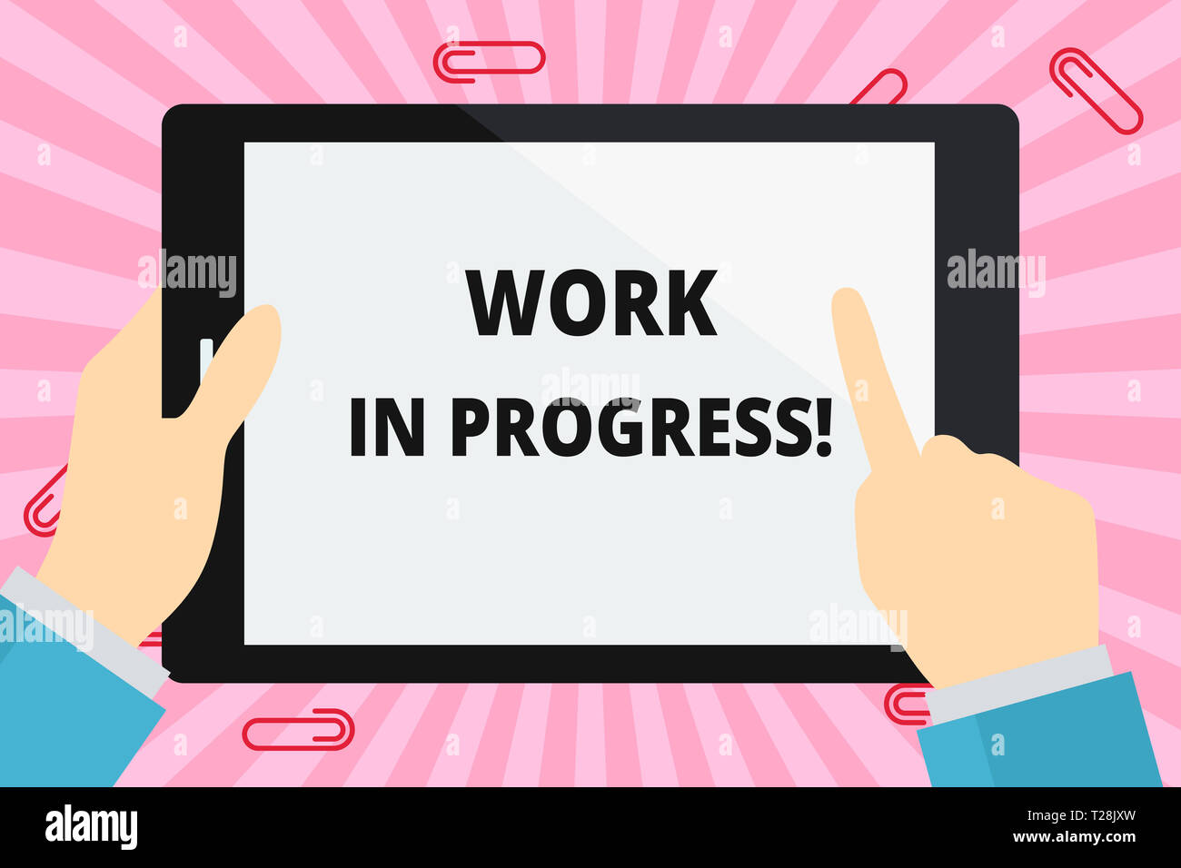 Word writing text Work In Progress. Business photo showcasing ...
