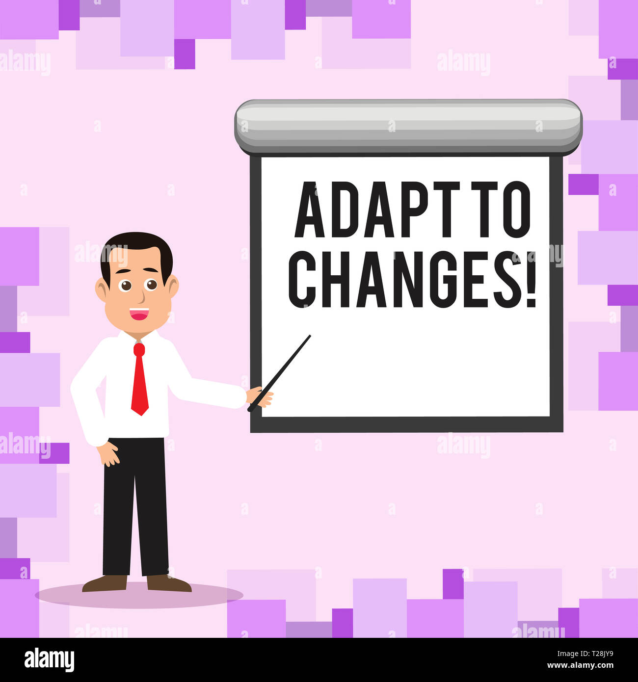 Writing note showing Adapt To Changes. Business concept for Innovative ...