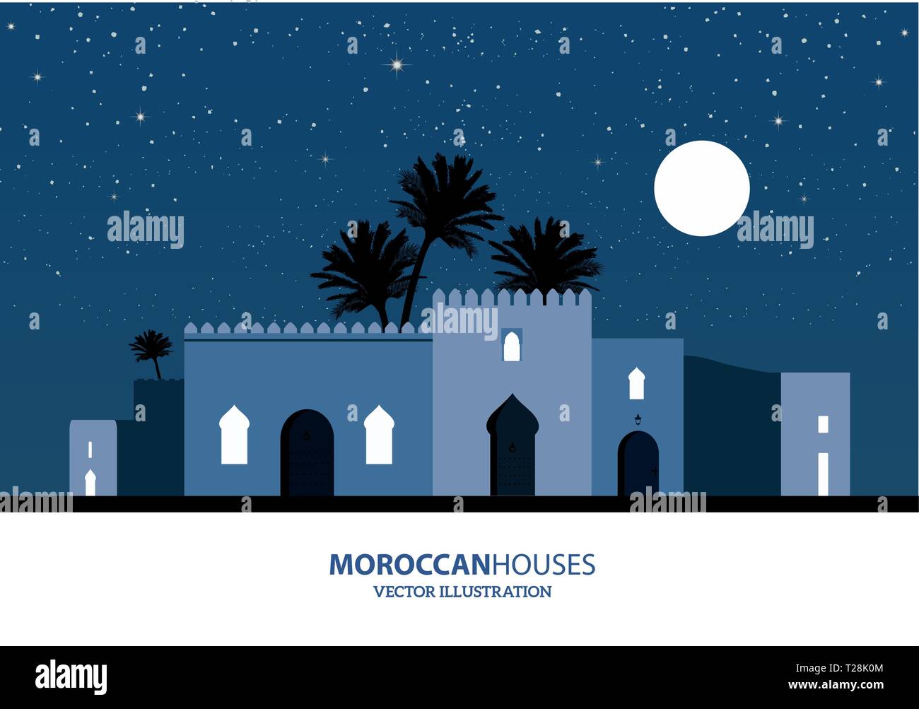 Cartoon background arab town vector hi-res stock photography and images ...
