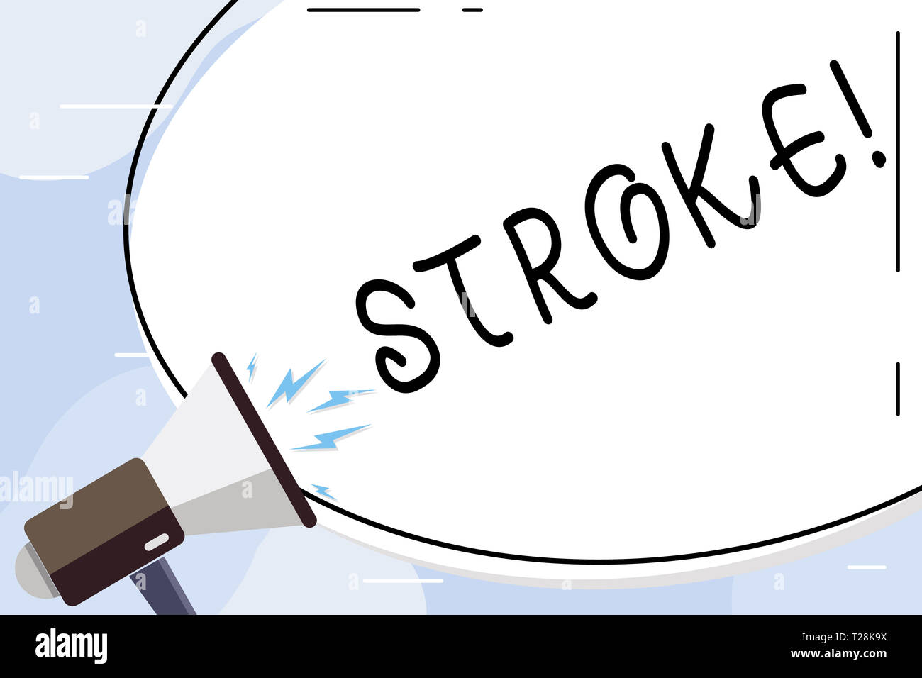 Conceptual hand writing showing Stroke. Concept meaning Patients losing ...