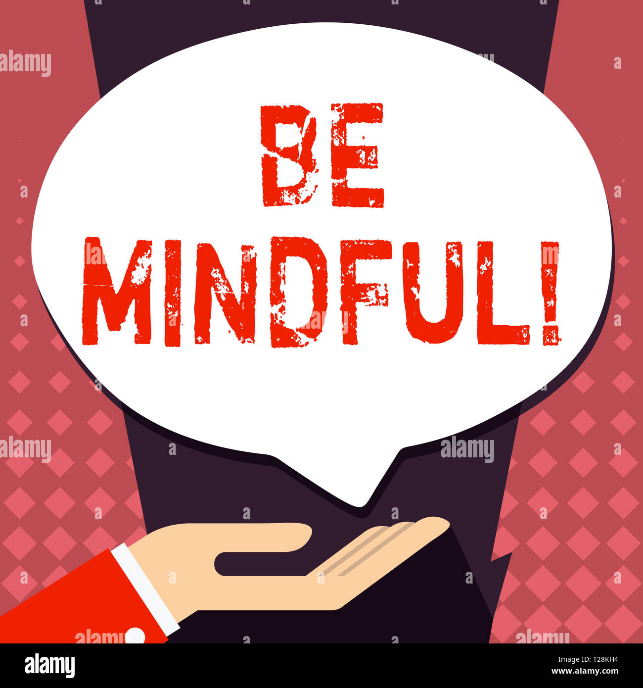 Text sign showing Be Mindful. Business photo showcasing Asking ...