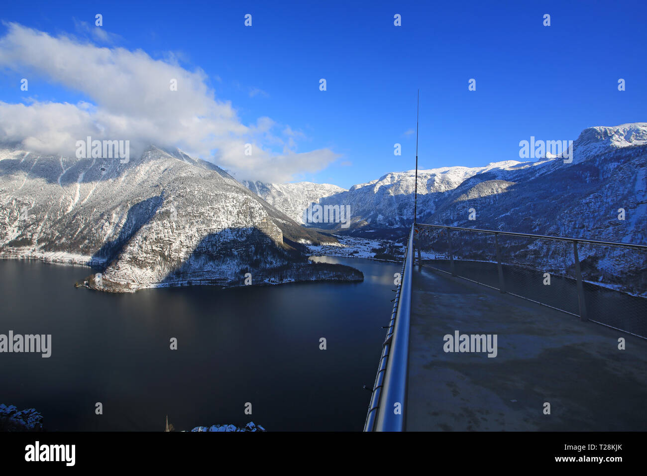 the top view of hallstatt Observation Platform Stock Photo - Alamy