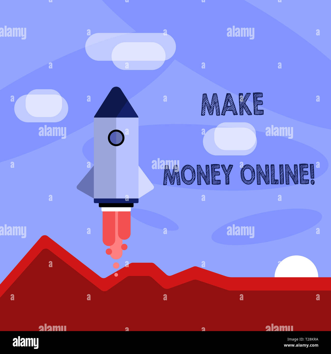 Word writing text Make Money Online. Business photo showcasing making ...