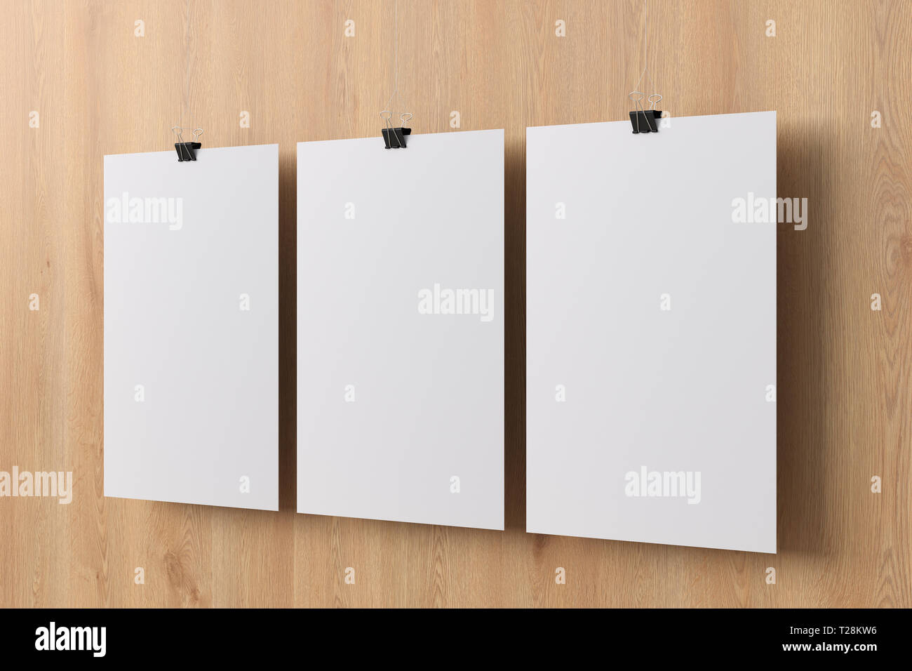 Blank picture gallery presentation paper posters hi-res stock ...