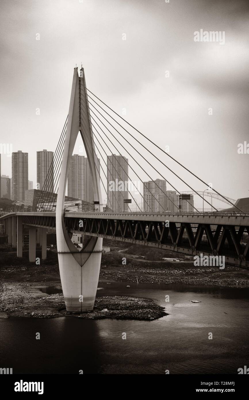 Bridge and city urban architecture in Chongqing, China Stock Photo - Alamy