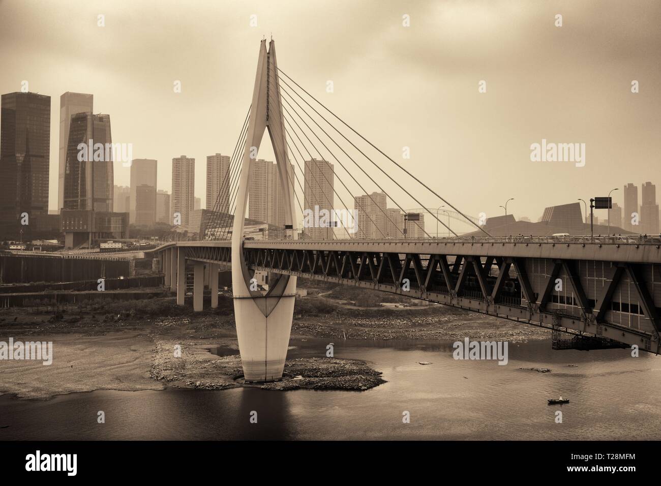 Bridge and city urban architecture in Chongqing, China Stock Photo - Alamy