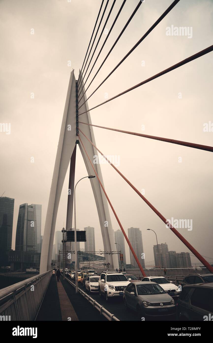 Bridge and city urban architecture in Chongqing, China Stock Photo - Alamy