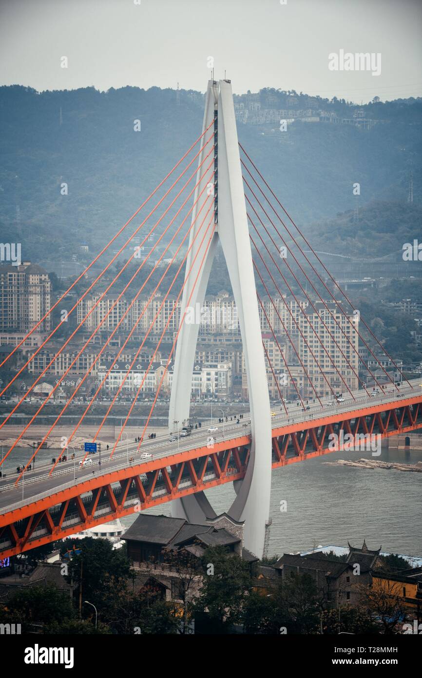 Bridge closeup in Chongqing, China Stock Photo - Alamy
