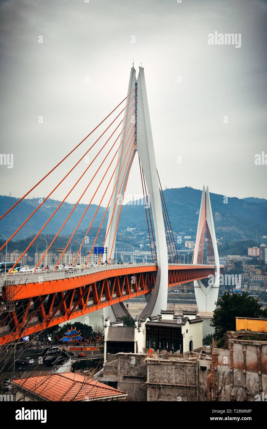 Bridge and city urban architecture in Chongqing, China Stock Photo - Alamy