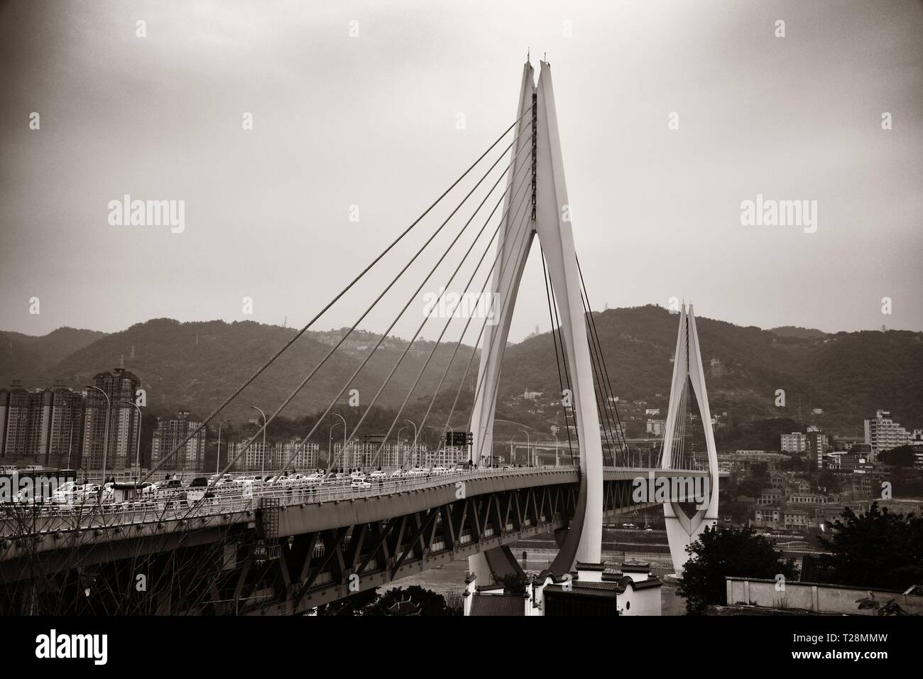Bridge and city urban architecture in Chongqing, China Stock Photo - Alamy