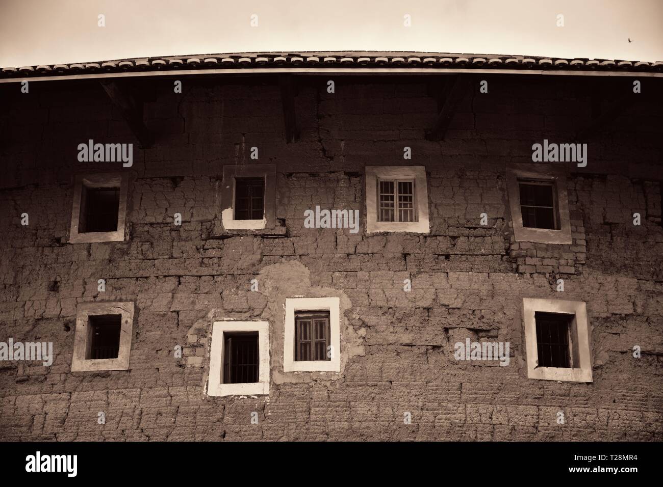Traditional Tulou building is the unique dwellings of Hakka in Fujian ...