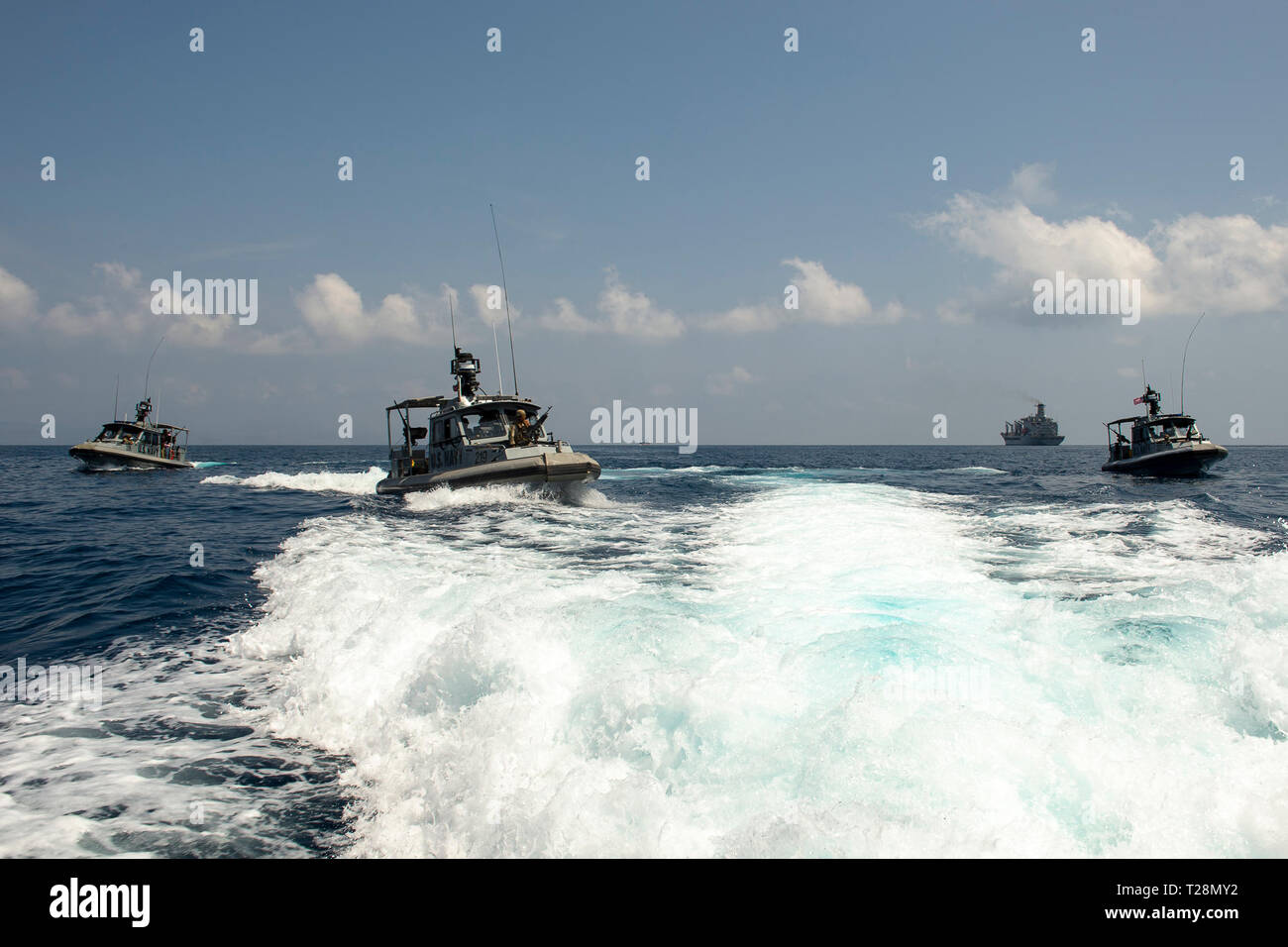 DJIBOUTI - U.S. Navy tactical patrol boats, assigned to Command Task ...