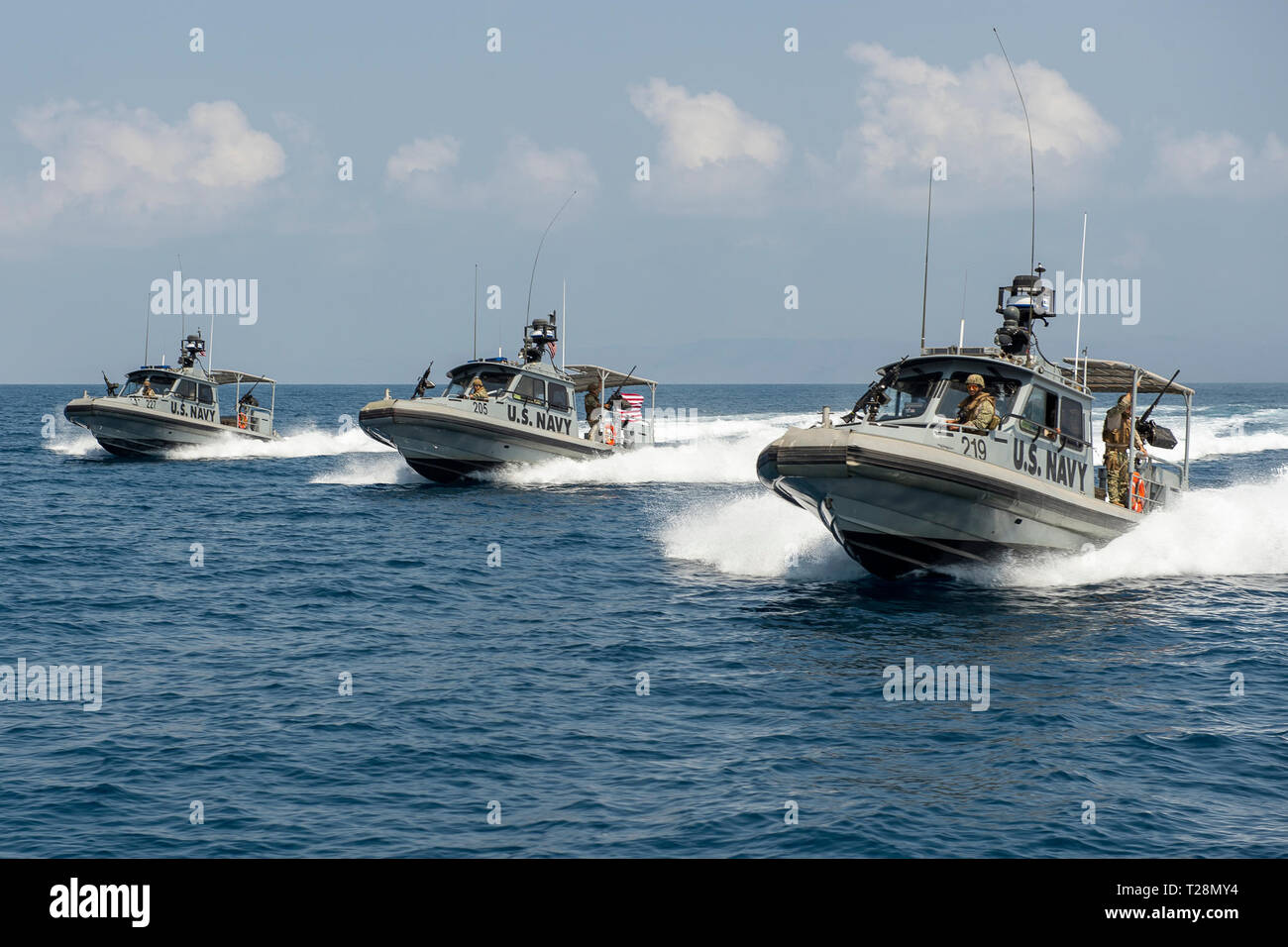 DJIBOUTI - U.S. Navy tactical patrol boats, assigned to Command Task ...