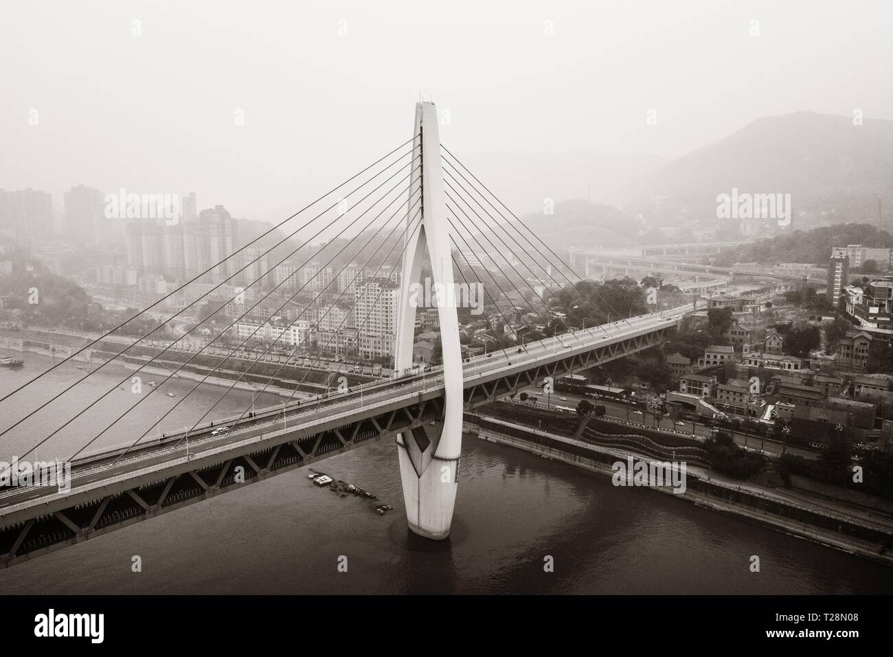 Bridge closeup in Chongqing, China Stock Photo - Alamy