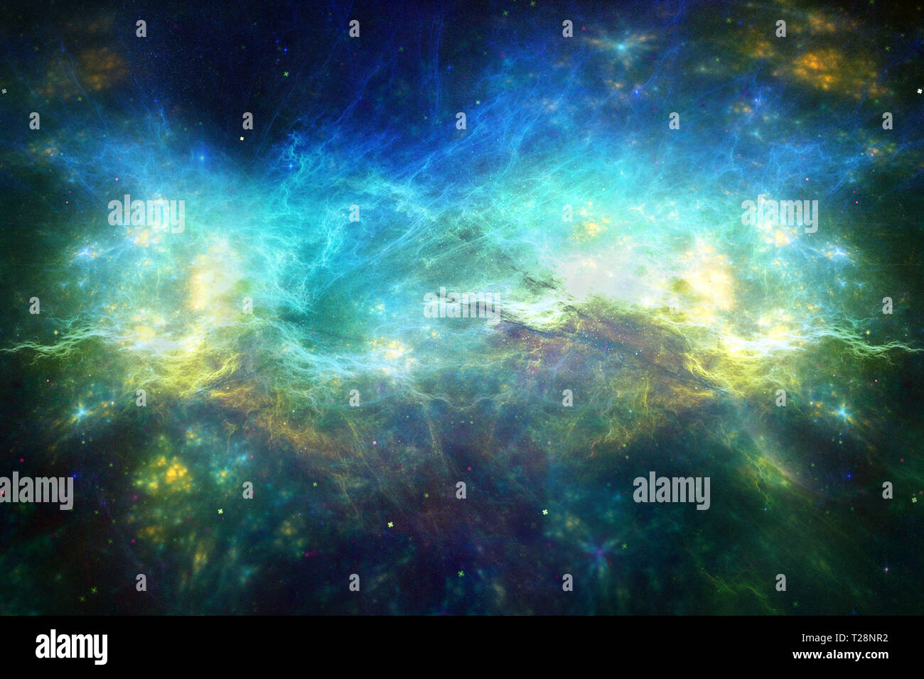 abstract artistic dramatic artwork on a multicolored energy field ...