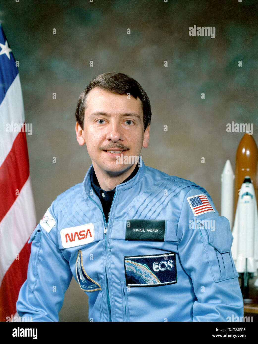 (16 Feb 1984) --- Astronaut Charles (Charlie) D. Walker, payload ...