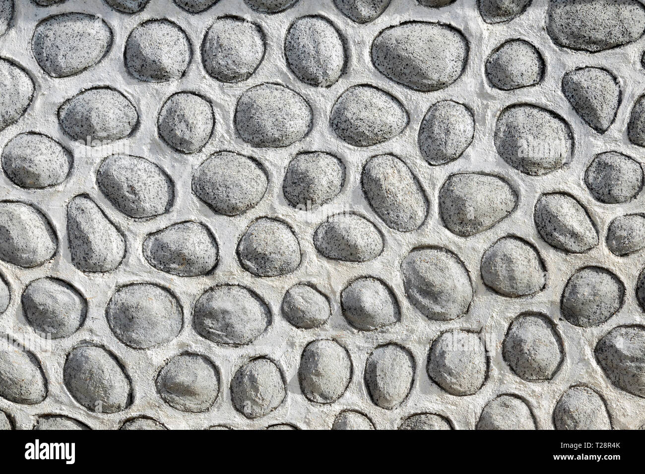 River rock wall pattern Stock Photo - Alamy