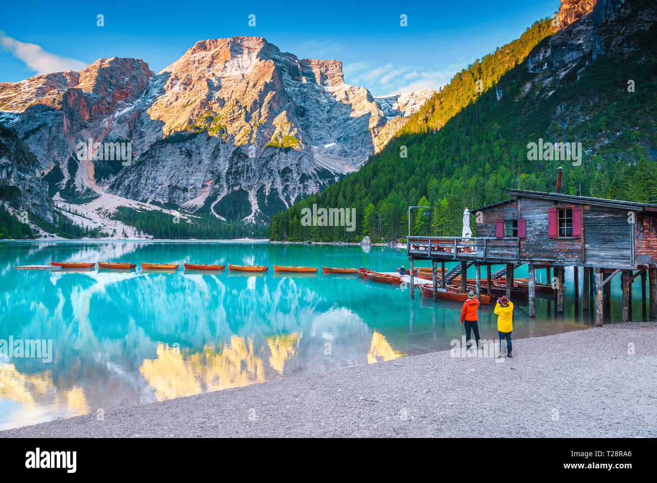 Famous popular alpine touristic, recreation, hiking and photography ...