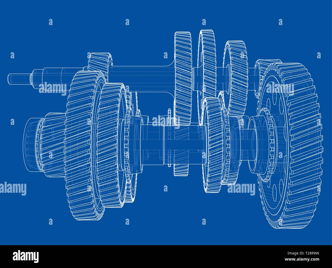 Outline gearbox concept. Vector Stock Vector Image & Art - Alamy