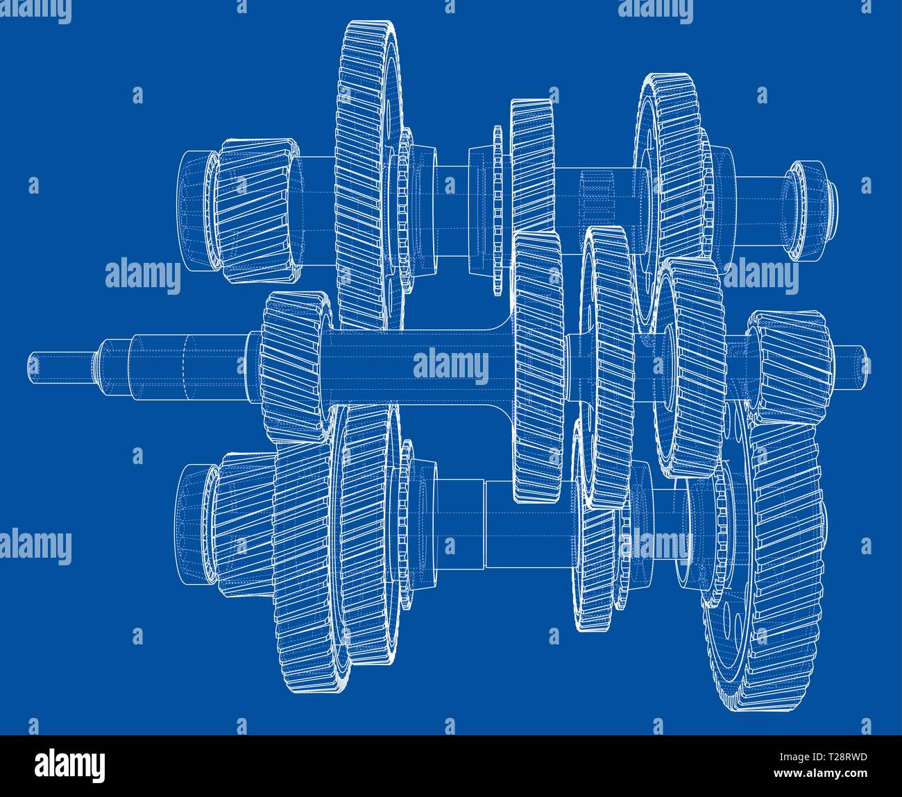 Outline gearbox concept. Vector Stock Vector Image & Art - Alamy