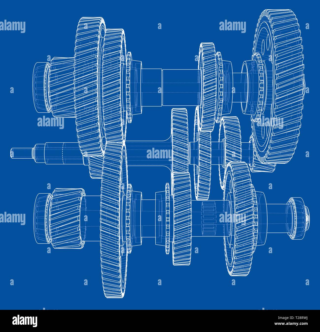 Outline gearbox concept. Vector Stock Vector Image & Art - Alamy