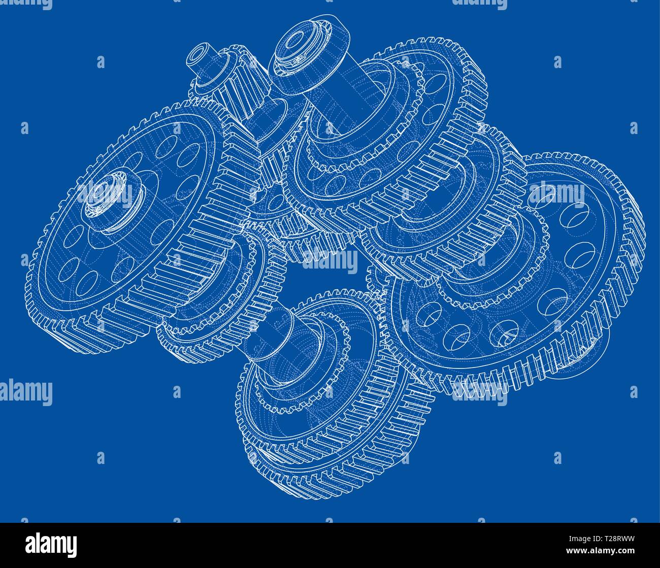 Outline gearbox concept. Vector Stock Vector Image & Art - Alamy