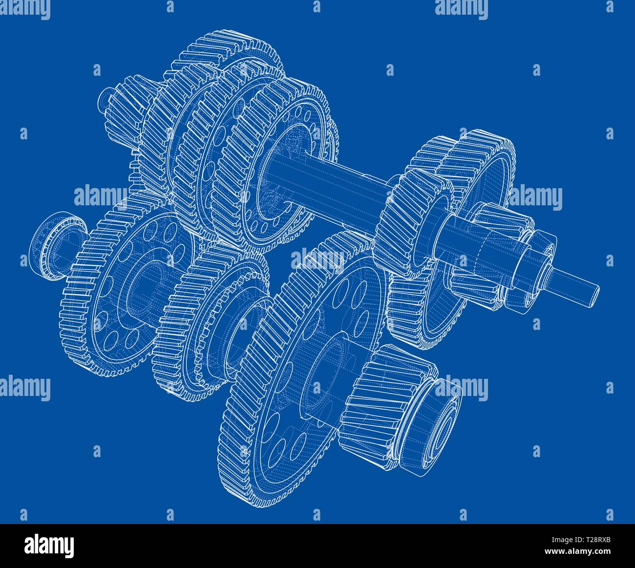 Outline gearbox concept. Vector Stock Vector Image & Art - Alamy
