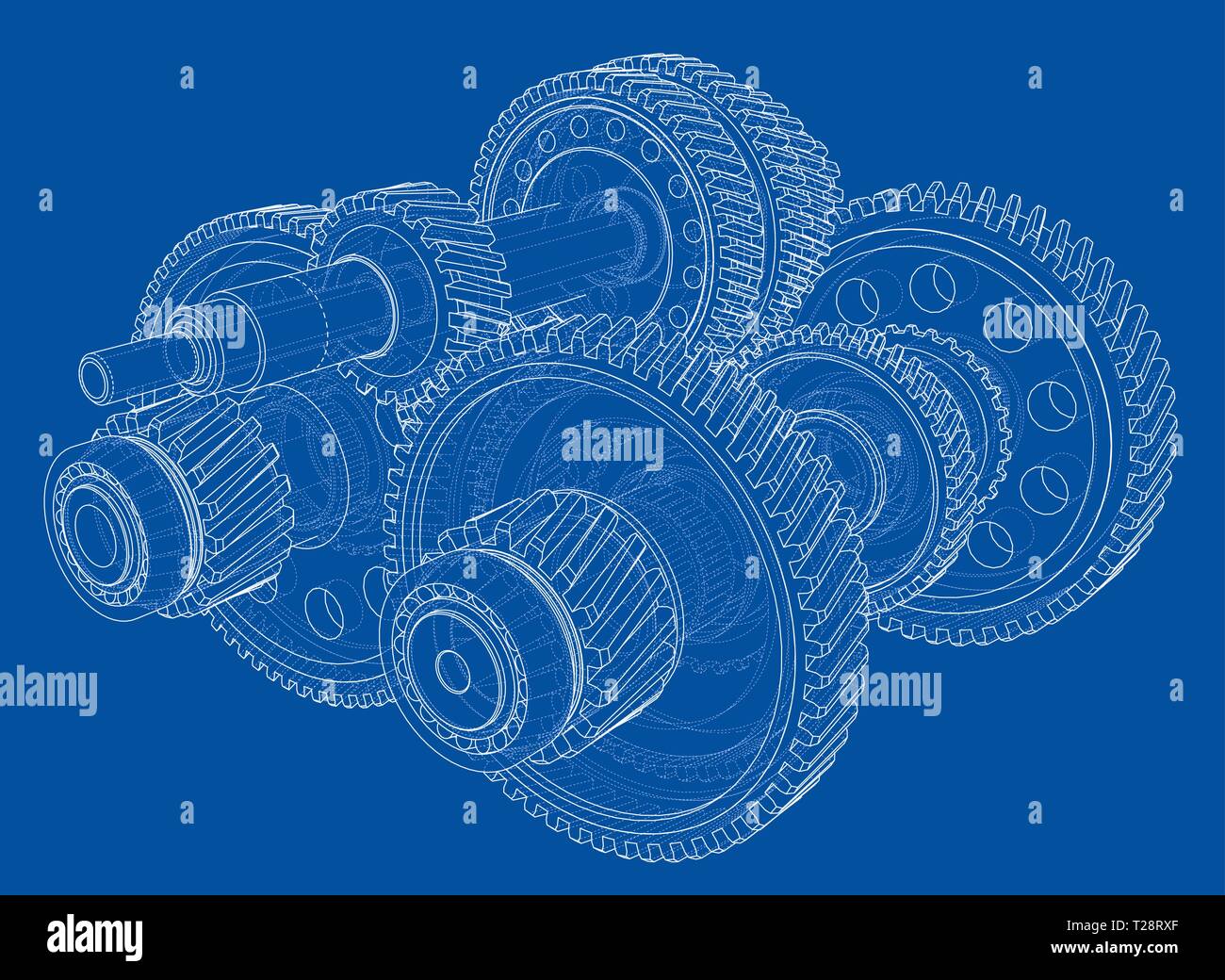 Outline gearbox concept. Vector Stock Vector Image & Art - Alamy