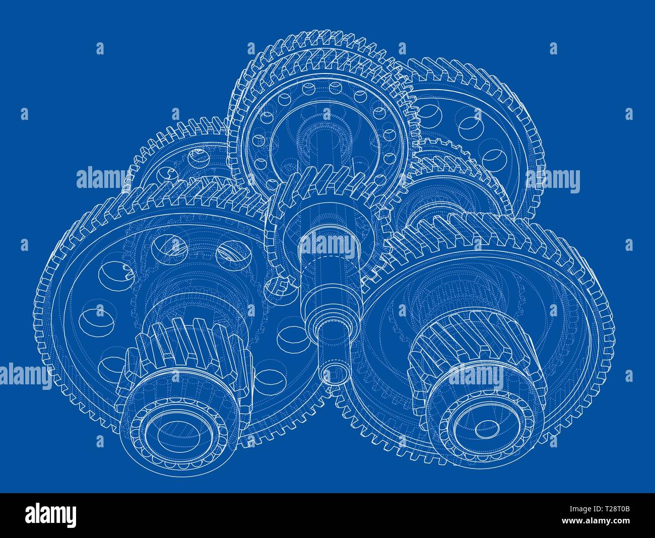 Outline gearbox concept. Vector Stock Vector Image & Art - Alamy