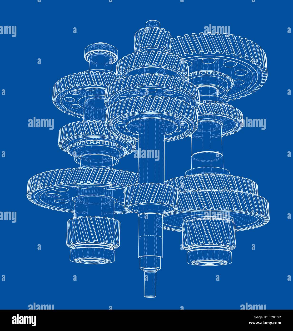 Outline gearbox concept. Vector Stock Vector Image & Art - Alamy