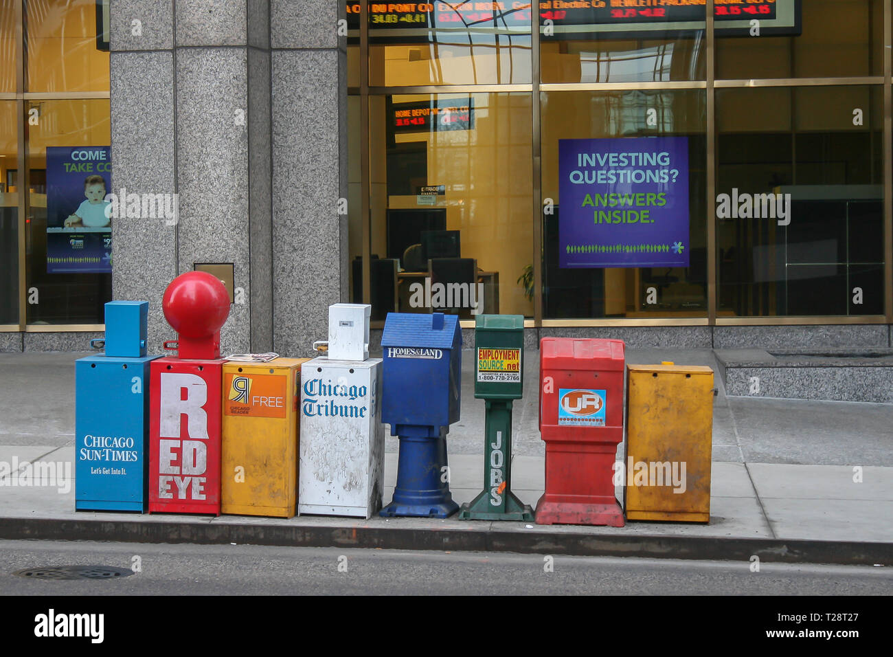 Newspaper vending boxes hi-res stock photography and images - Alamy