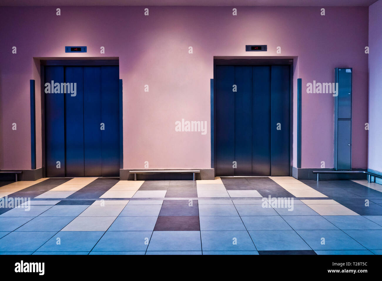 Two elevator doors hi-res stock photography and images - Alamy