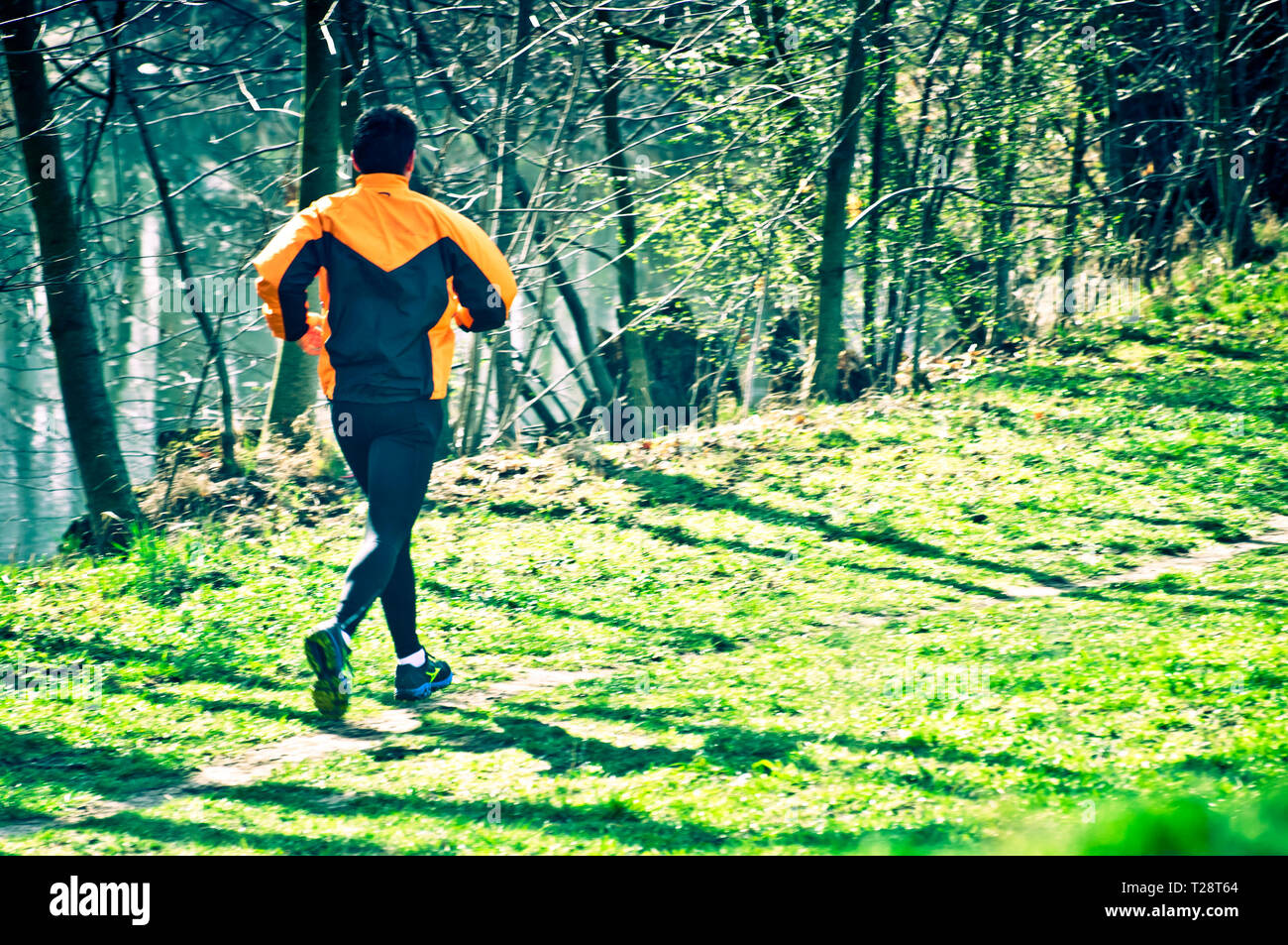 Man running river in hi-res stock photography and images - Alamy