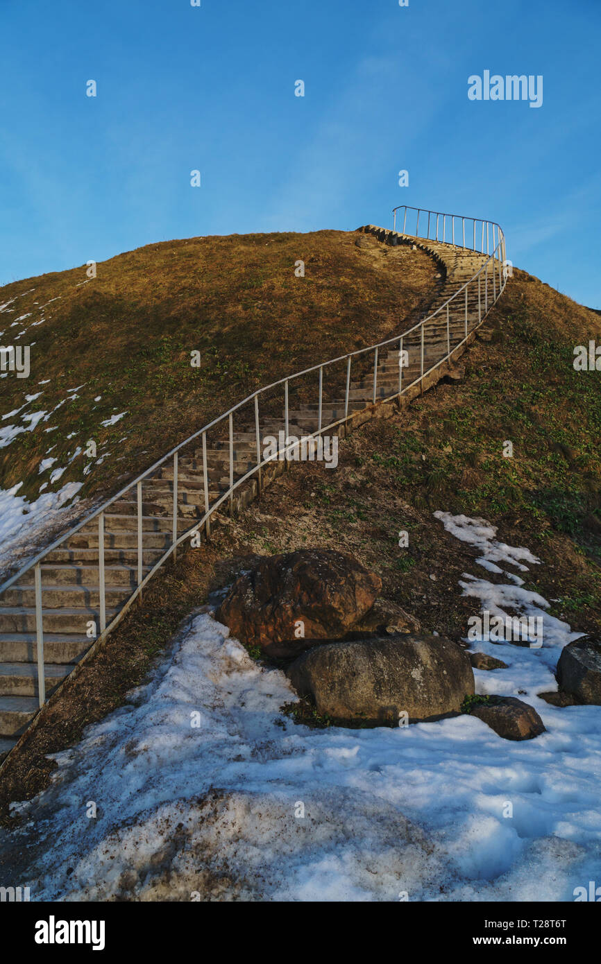 Long concrete stairs hi-res stock photography and images - Alamy
