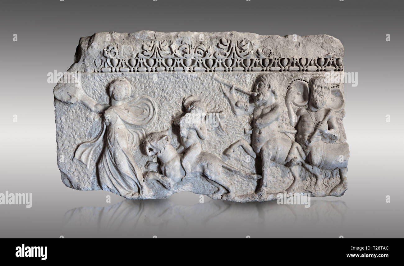 Roman Relief Sculpture Of The Dionysus Festival Roman 2nd Century Ad