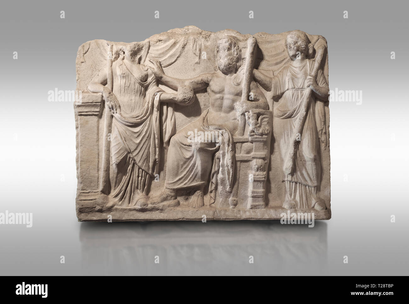 Roman relief sculpture of the Marriage of Zeus and Leto Hieros Gamos ...