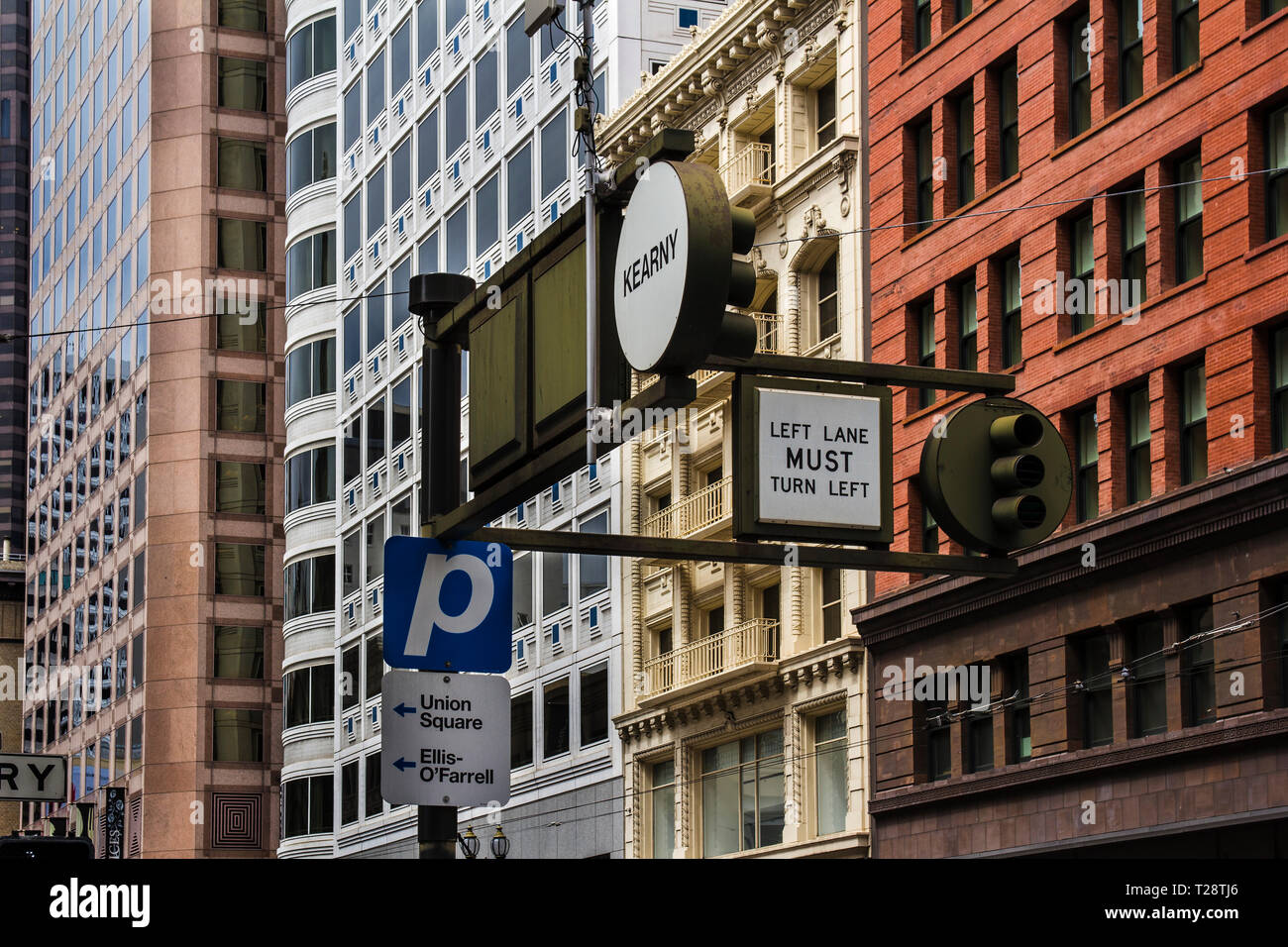 San Francisco traffic signs Stock Photo - Alamy