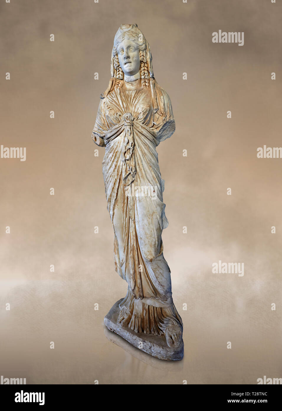 Roman statue of Priestess of Isis, 2nd century AD from Hierapolis ...