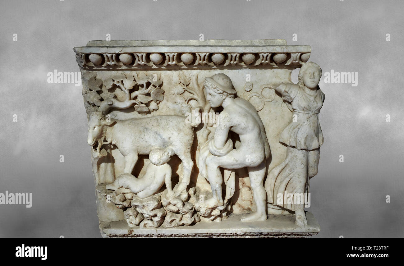 Roman Relief Sculpture Of The Dionysus And Pan Roman 2nd Century Ad