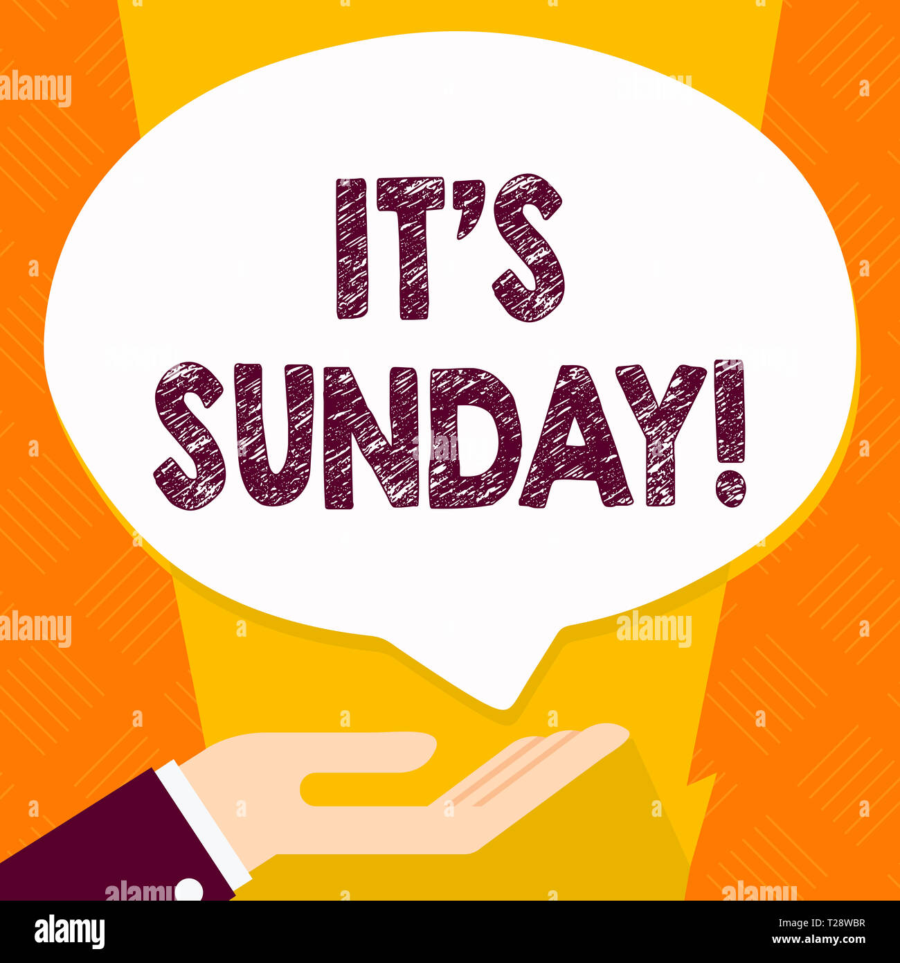 Text sign showing It S Sunday. Business photo text day of week between ...
