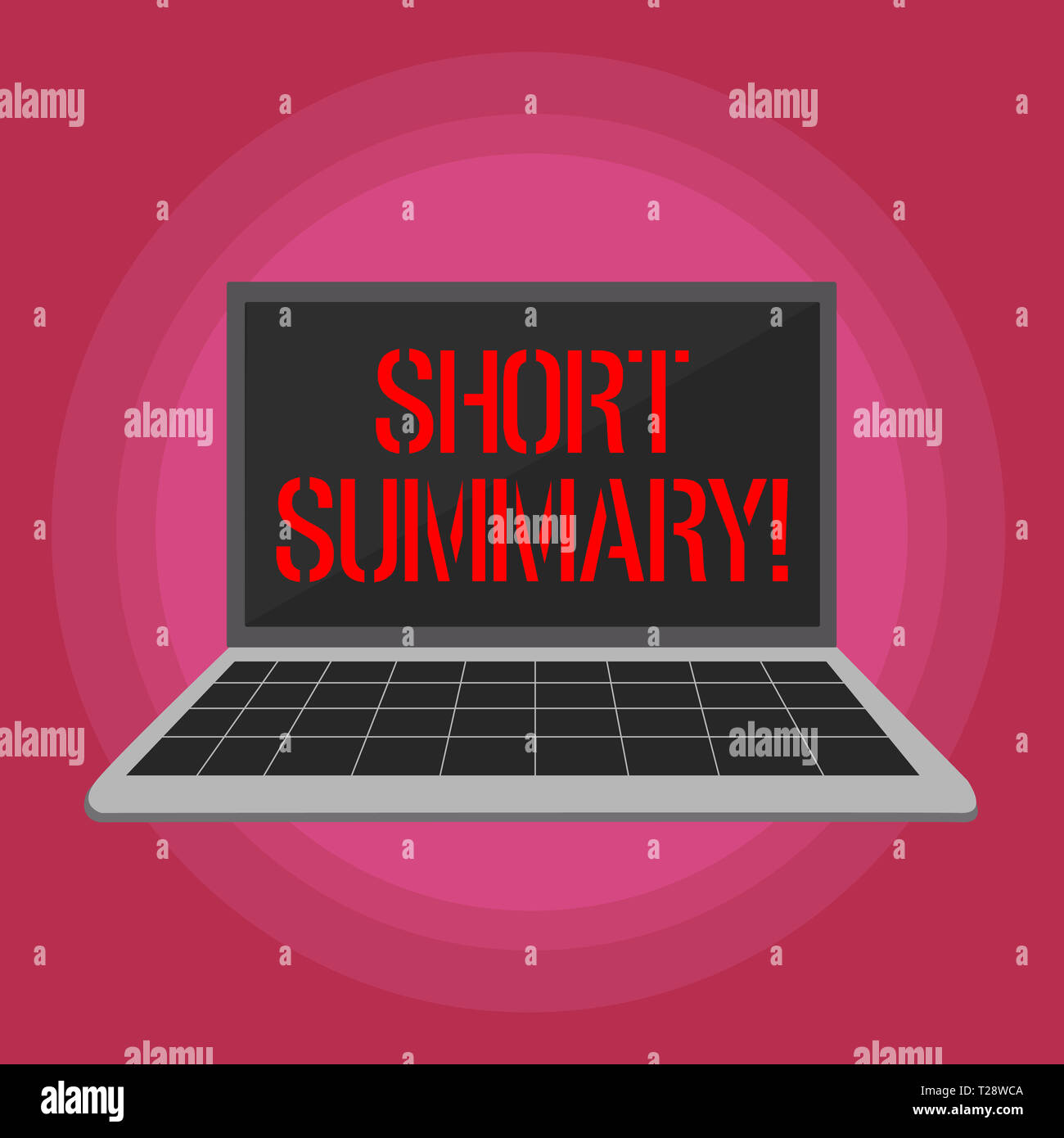 Text sign showing Short Summary. Business photo text Brief statement of ...