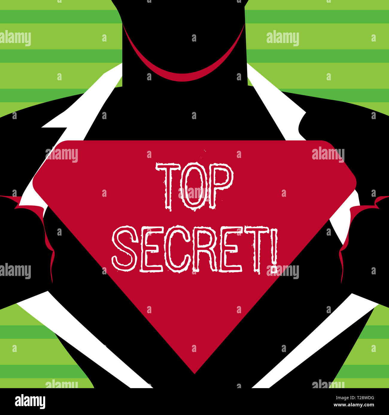 Word writing text Top Secret. Business photo showcasing highest secrec ...