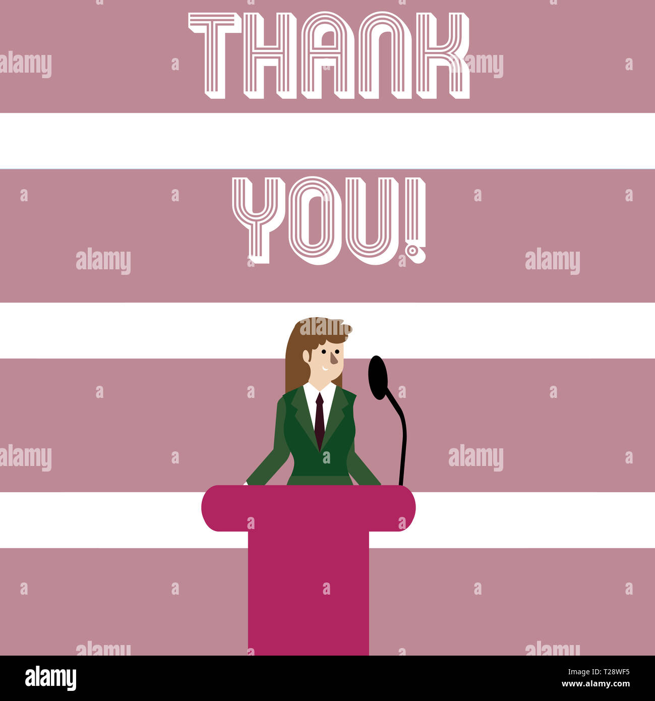 Writing note showing Thank You. Business concept for polite expression ...